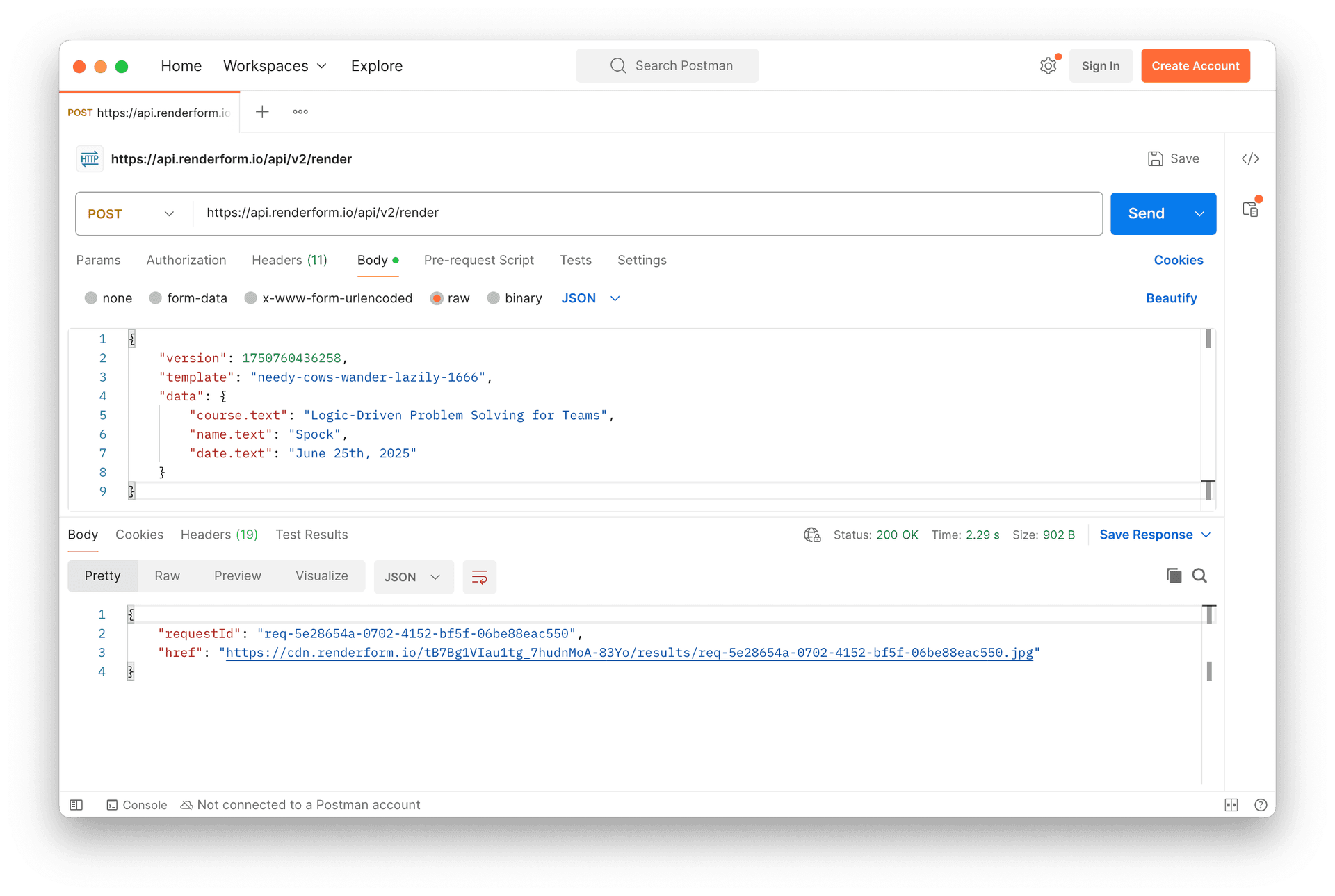 Automate your image generation! | RenderForm