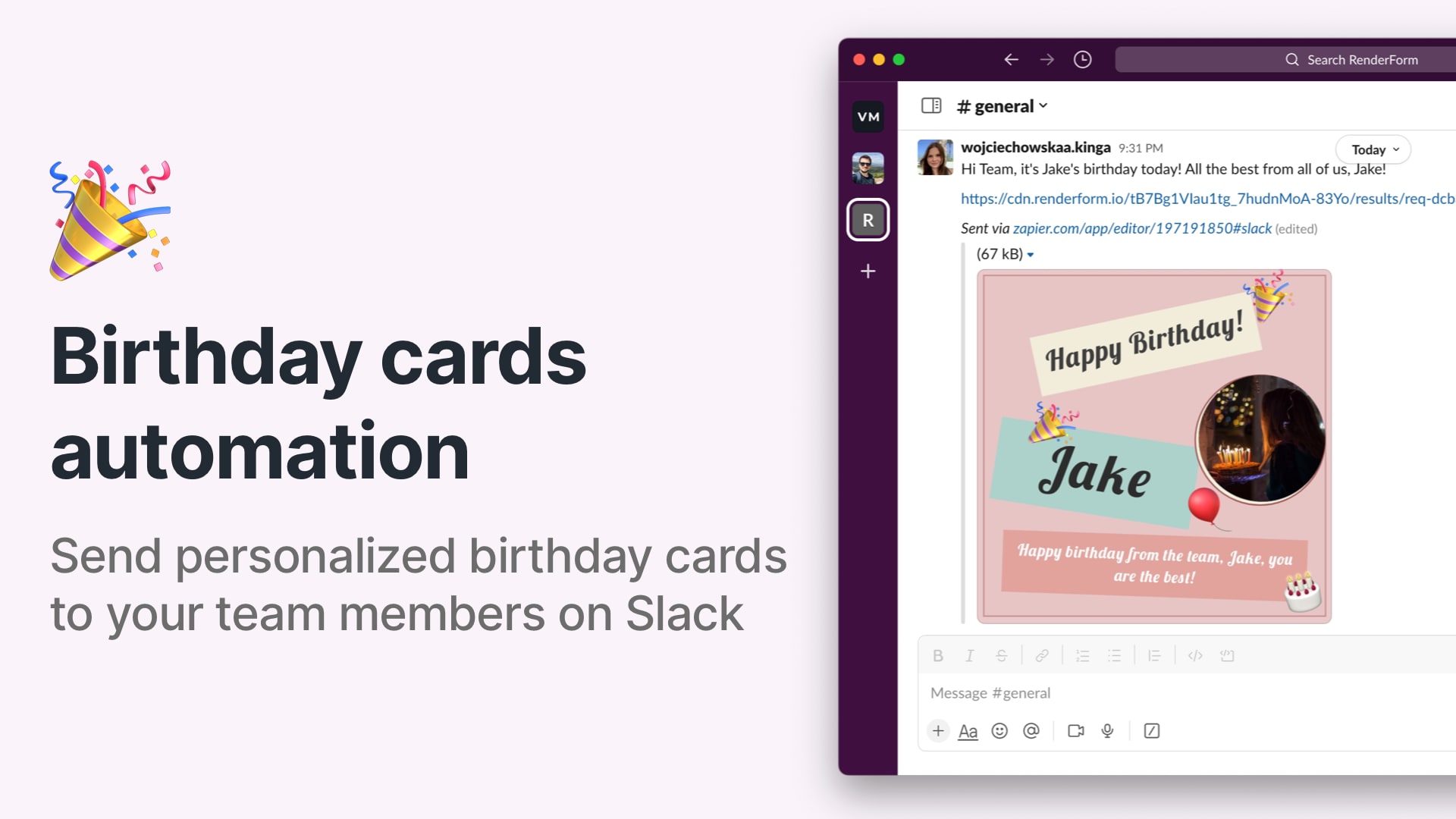 Automate team birthday wishes with custom slack cards — no code ...
